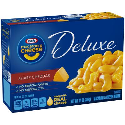 Kraft Deluxe Sharp Cheddar Macaroni And Cheese Aria Art