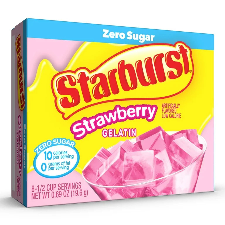 Starburst Zero Sugar Strawberry Gelatin 0.69 oz | La Comprita