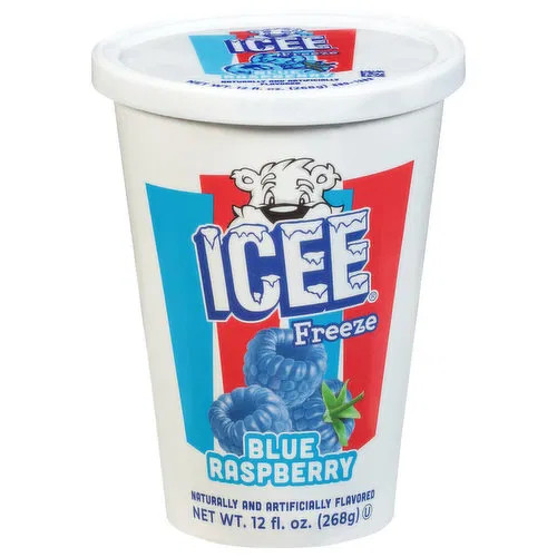 Icee Freeze Cup Blue Raspberry 12 oz | La Comprita