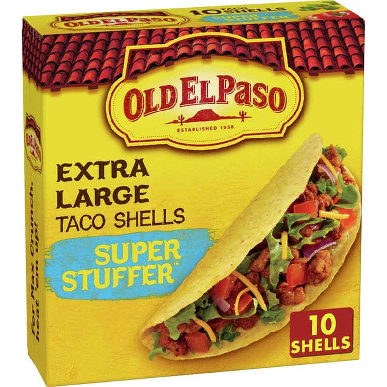 Old El Paso Super Stuffer Extra Large Taco Shells 10 ct | La Comprita