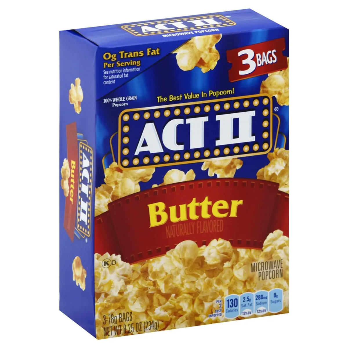 Act II Butter Popcorn 3 pack | La Comprita